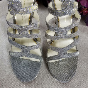 Jessica Simpson | Shoes | Jessica Simpson Reyse Glitter Gabor Heels ...